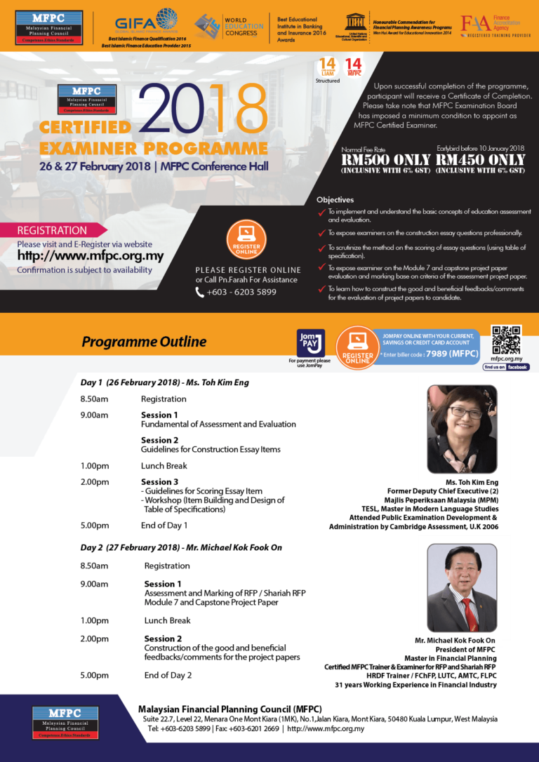 Certified MFPC Examiner - MFPC