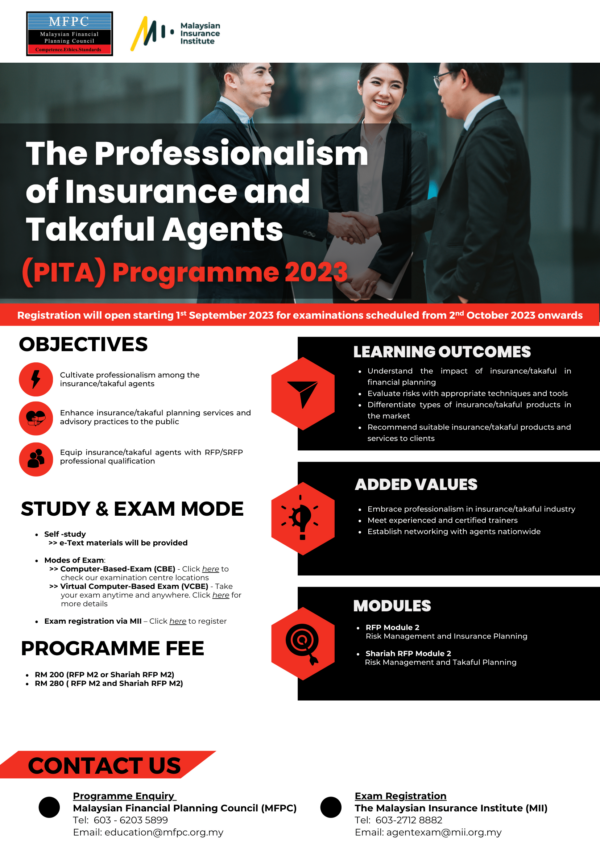 MFPC-Professionalism of Insurance and Takaful Agents (PITA) Programme ...