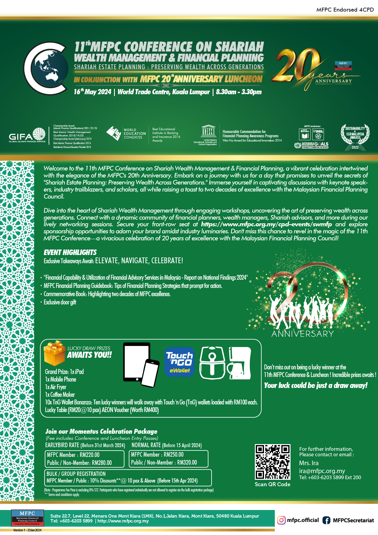 MFPC Conference on Shariah Wealth Management & Financial Planning - MFPC