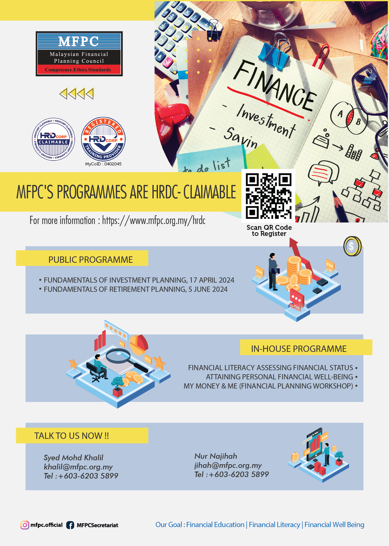 Financial Literacy Programme “My Money & Me” - MFPC