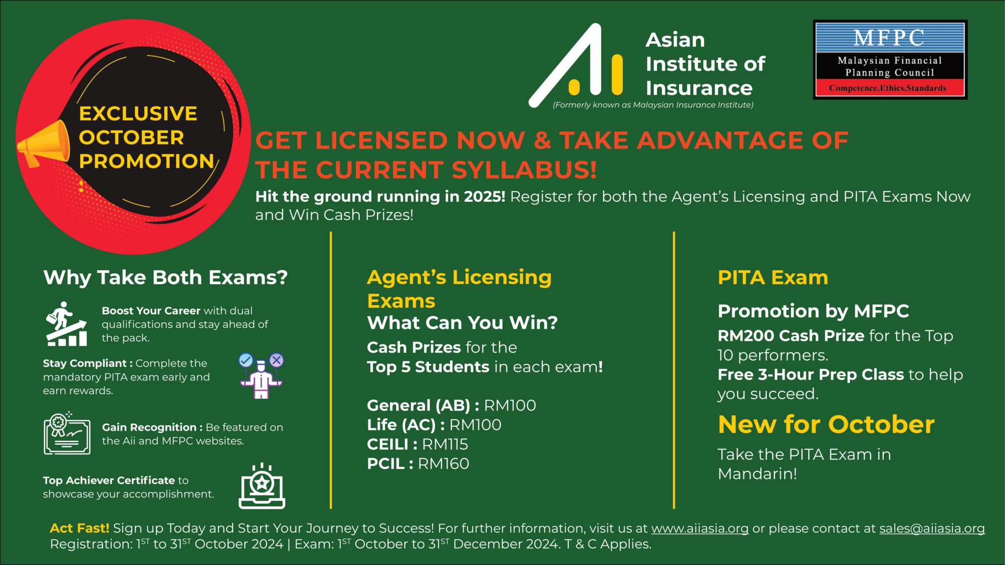 Brochure (Dual-Offer: Agent's Licensing cum PITA) - MFPC