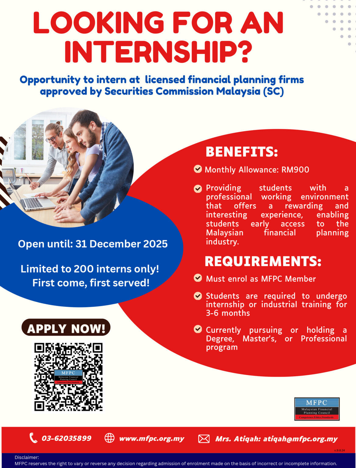 Internship & Industry Opportunities - MFPC