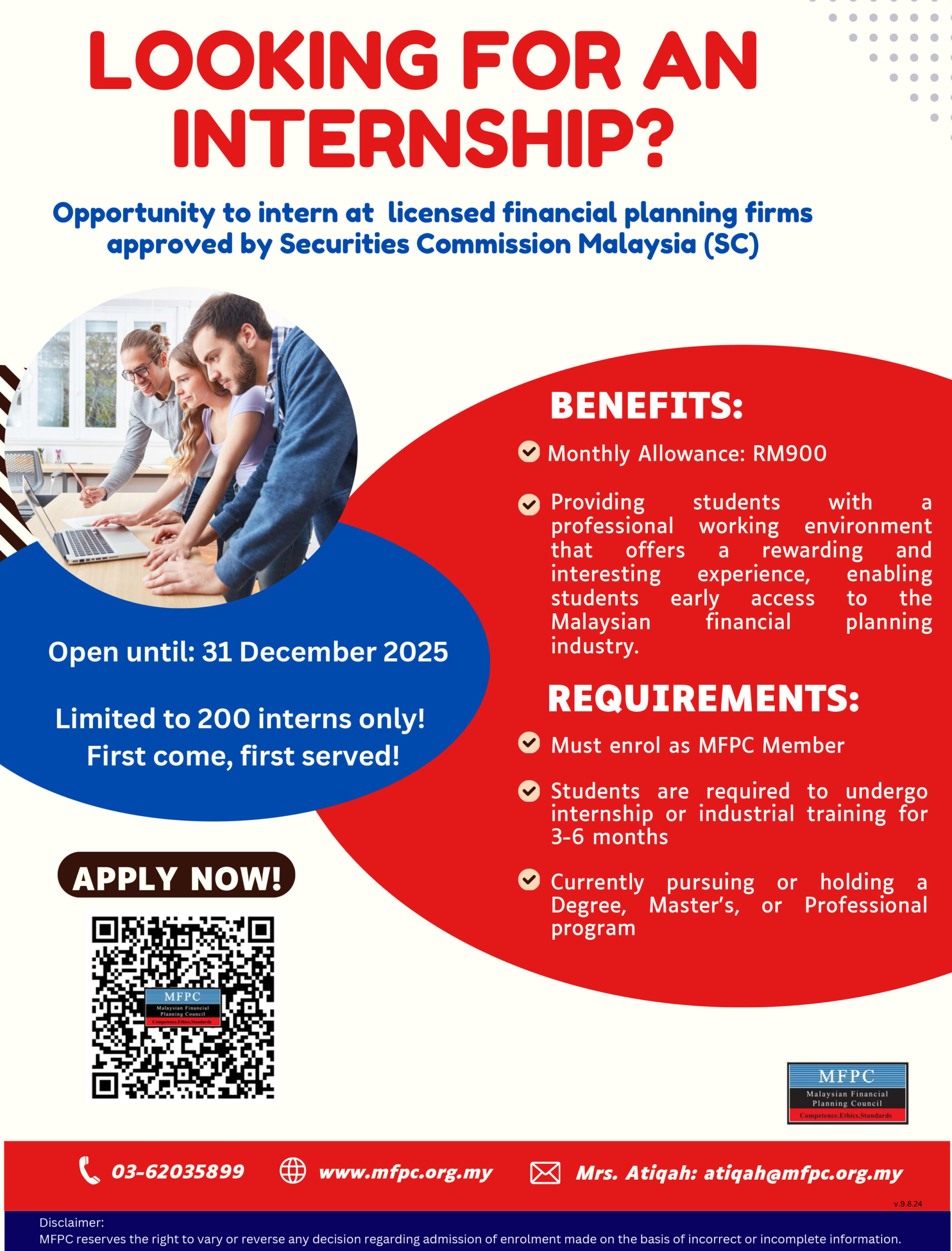 Internship & Industry Opportunities - MFPC